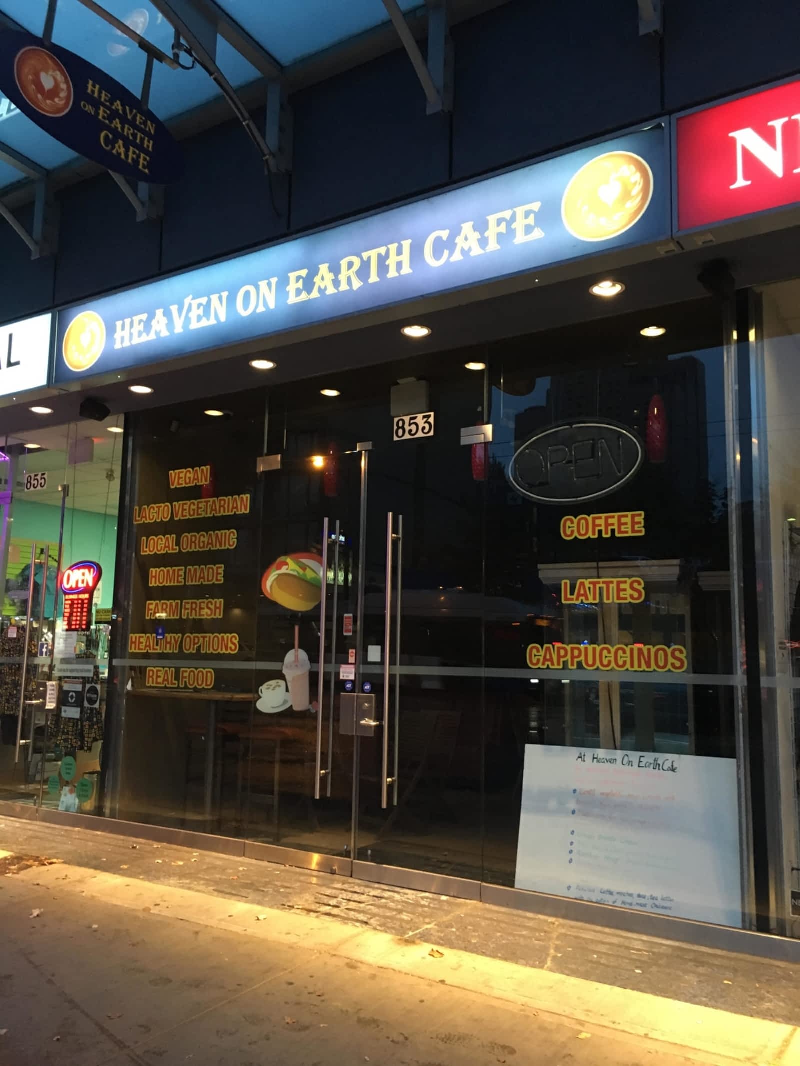 Heaven On Earth Cafe - 853 Broadway W, Vancouver, BC