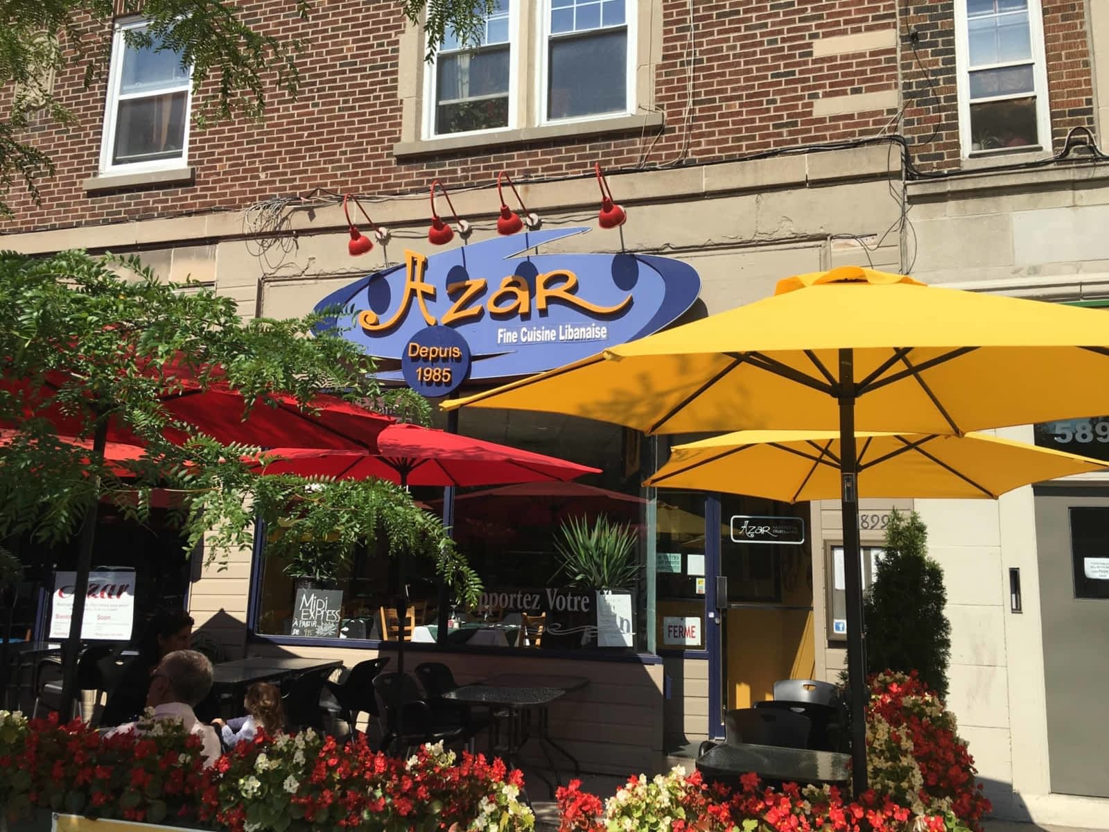 Restaurant Azar - Menu, Horaire et Prix - 5899, rue Sherbrooke O ...