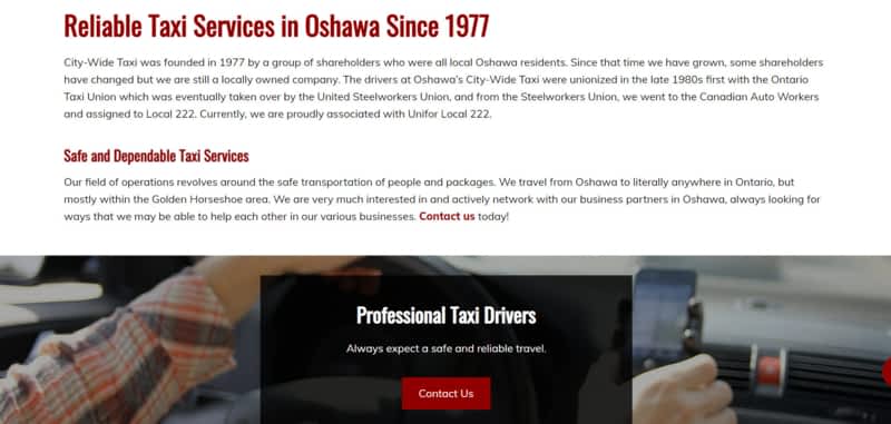 City-Wide Taxi - Oshawa, ON - 190 Waterloo St | Canpages